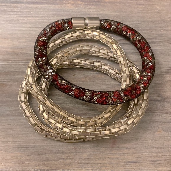 Jewelry | Funky Bangle Bracelet Set | Poshmark